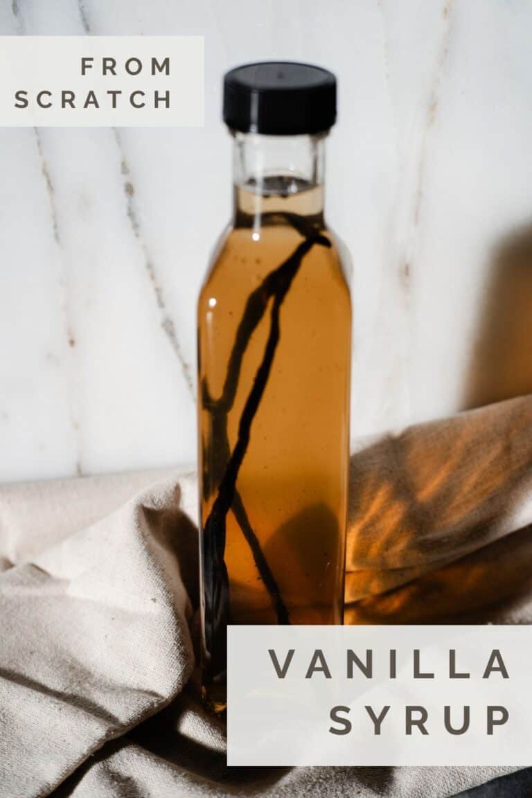 How To Make Homemade Vanilla Syrup (Easy 3 Ingredients) - Plain ...