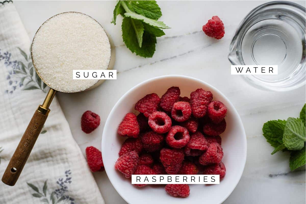 Raspberry Simple Syrup for Drinks, Desserts, and More - Plain & Simple Home