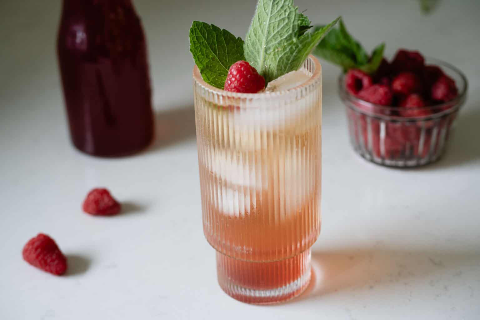 Raspberry Simple Syrup for Drinks, Desserts, and More - Plain & Simple Home