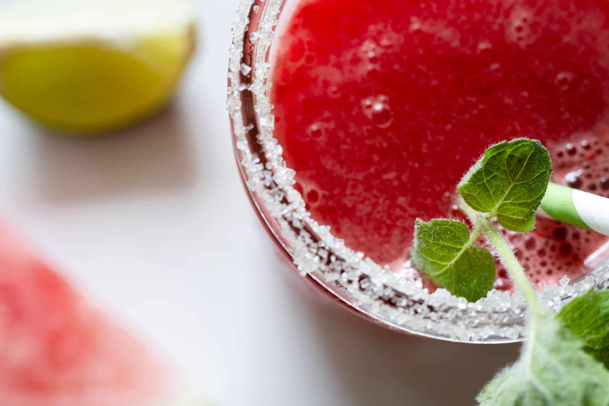 Watermelon Mocktail with Mint and Lime - Plain & Simple Home