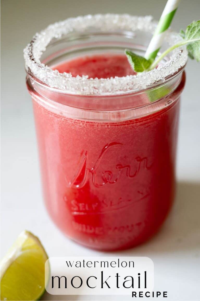 Watermelon Mocktail with Mint and Lime - Plain & Simple Home