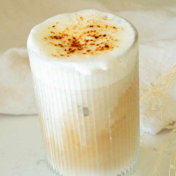 Iced Crème Brûlée Latte - Plain & Simple Home