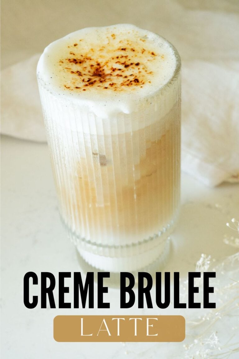 Iced Crème Brûlée Latte - Plain & Simple Home