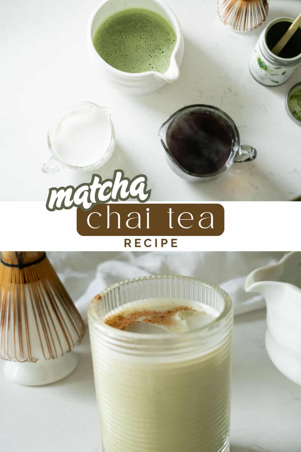 Iced Matcha Chai Tea - Plain & Simple Home