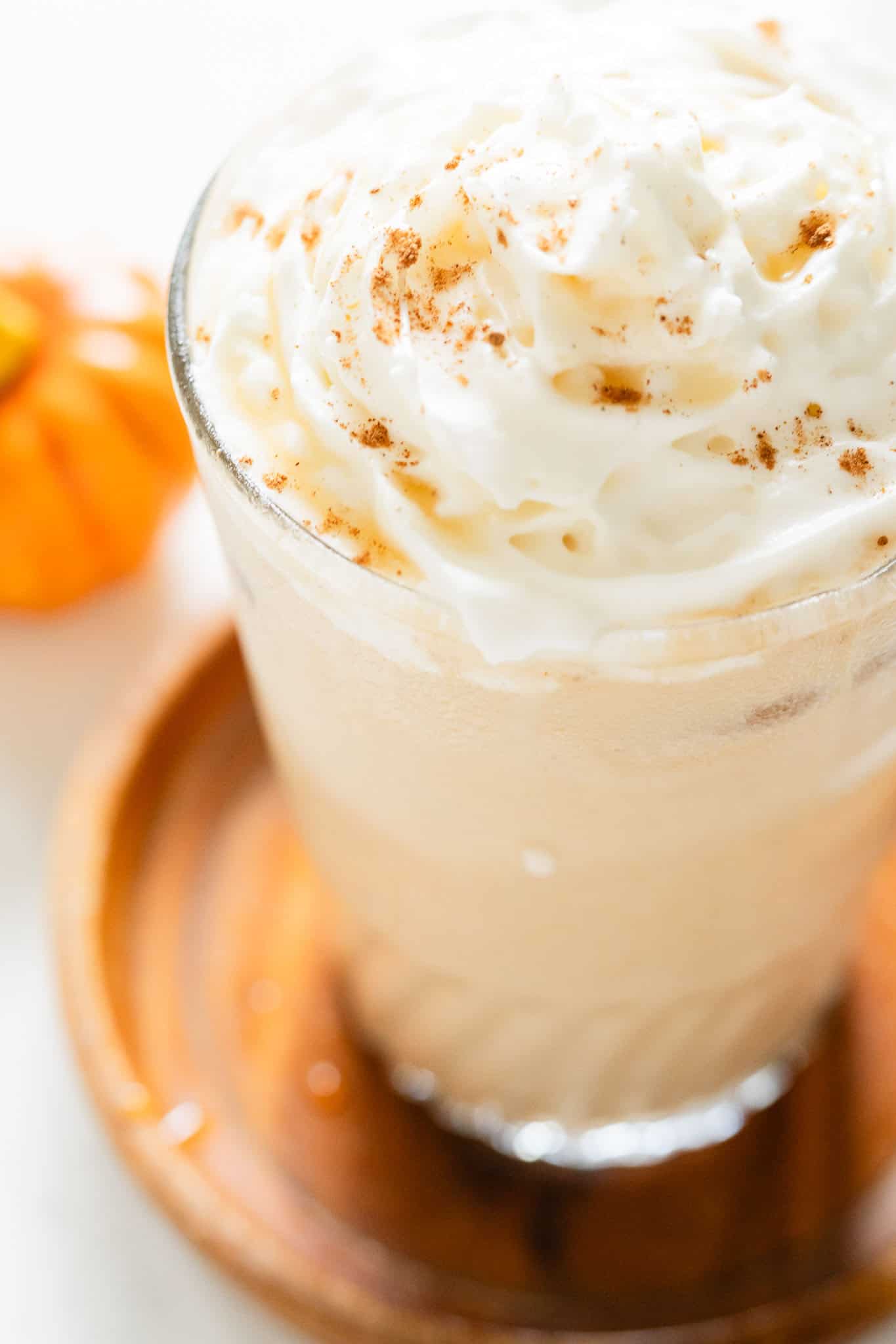 Pumpkin Cookie Butter Breve with Maple - Plain & Simple Home